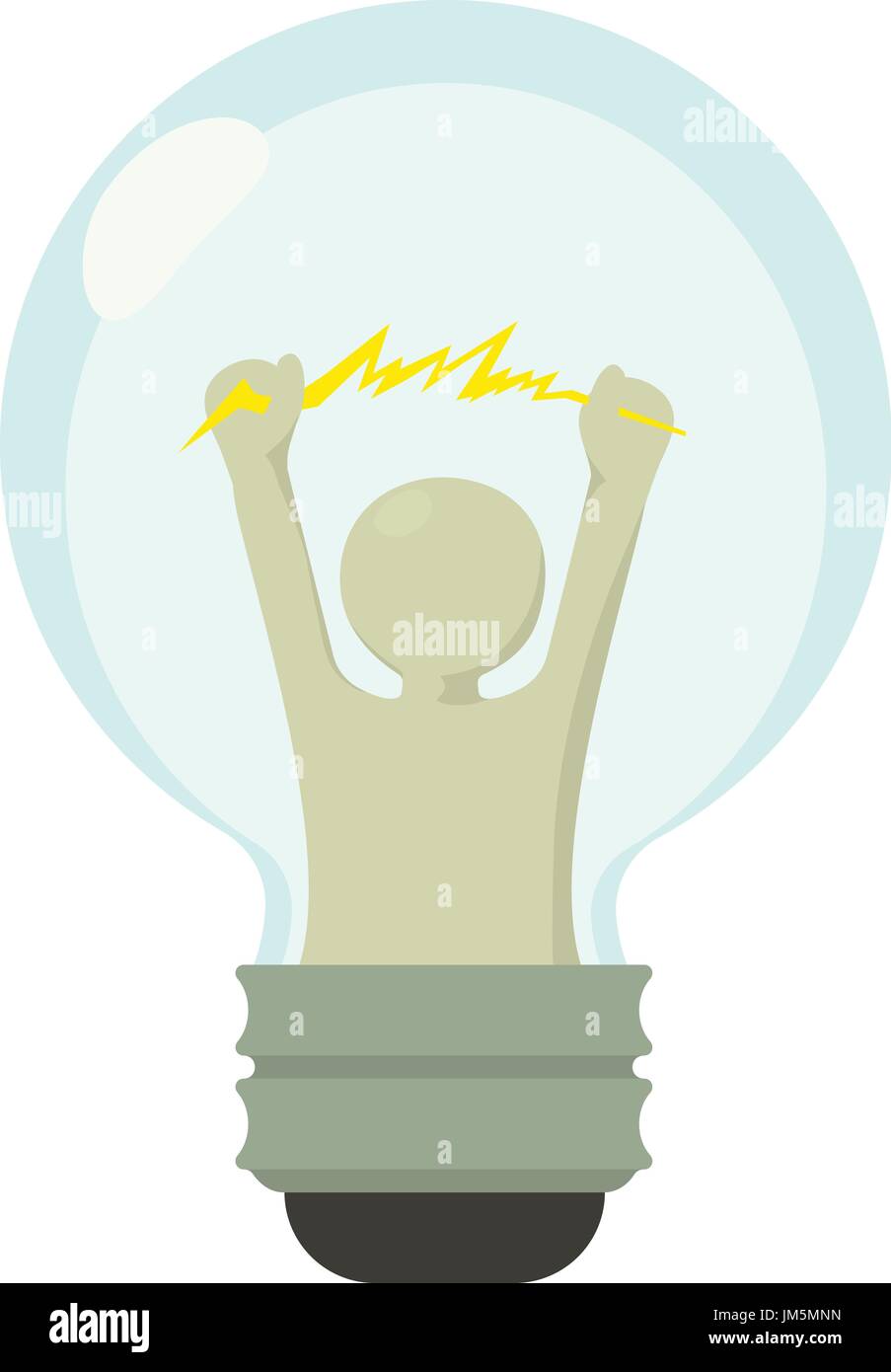 Smart light bulb icon, cartoon style Stock Vector Image & Art - Alamy