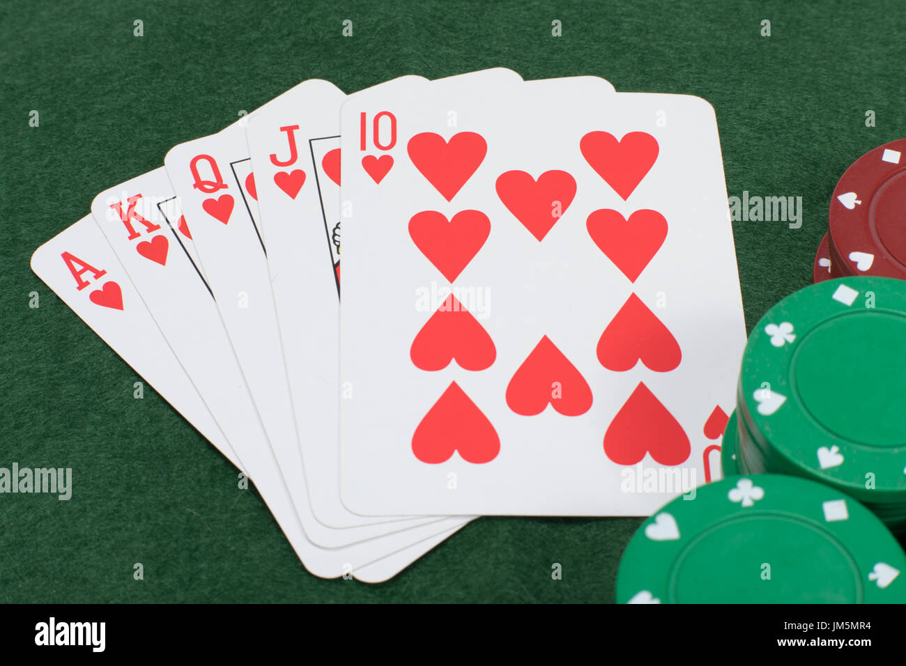 Playing cards on table hi-res stock photography and images - Alamy