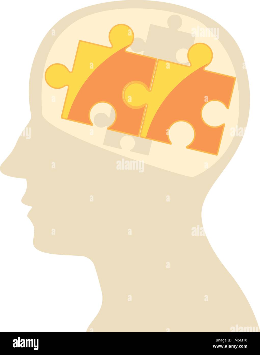 Head with puzzle icon, cartoon style Stock Vector Image & Art - Alamy