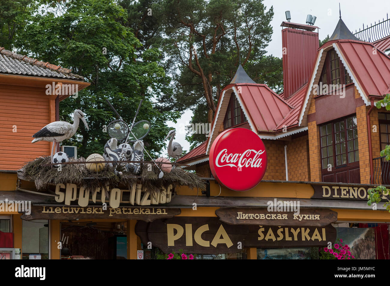 Promenade Street, Palanga, Lithuania Stock Photo - Alamy
