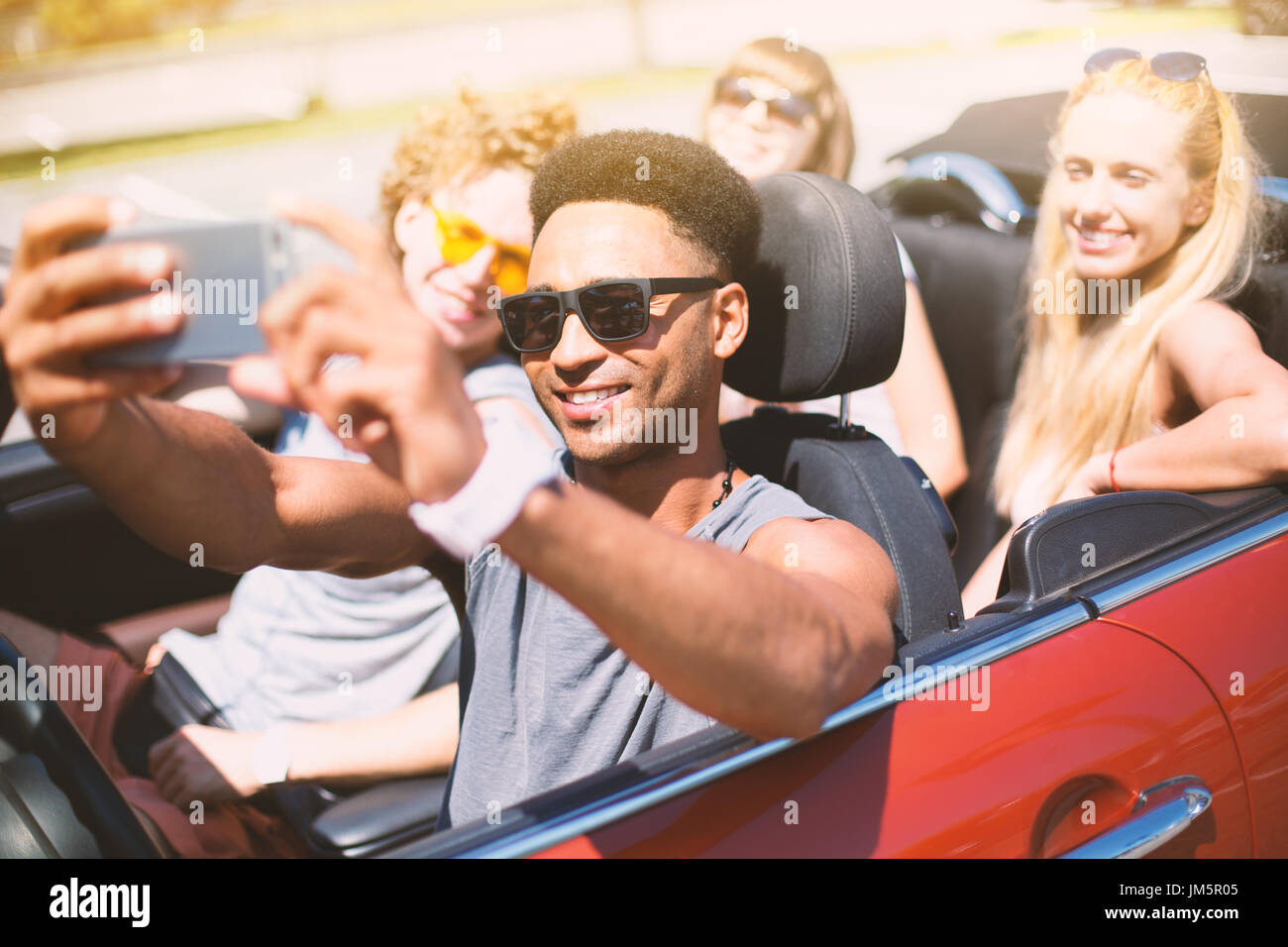 Car selfie driver hi-res stock photography and images - Alamy