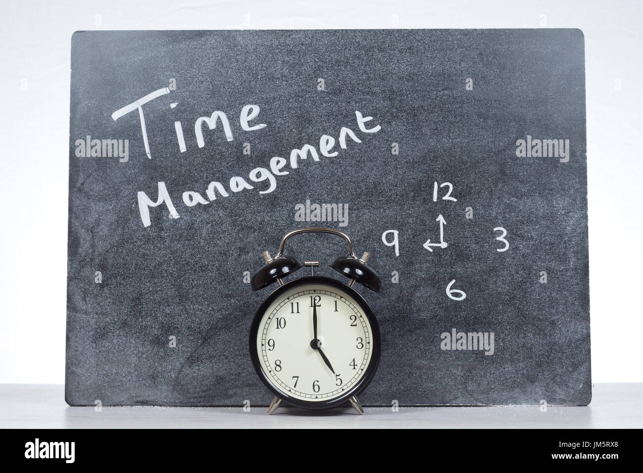 Time Management and efficiency concept with an old retro bell alarm ...