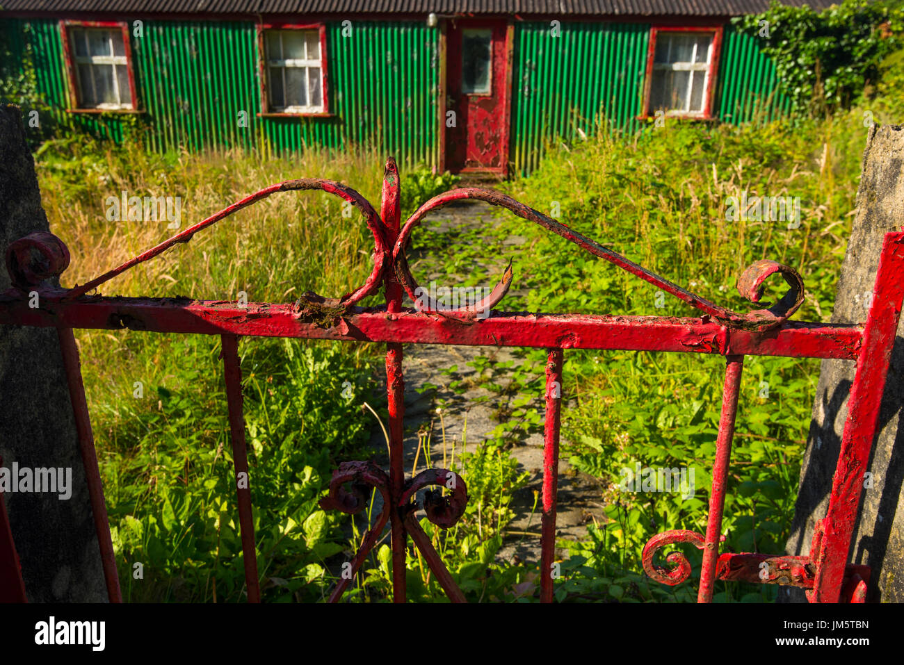 The County Down countryside as seen from high up in the Mourne ...