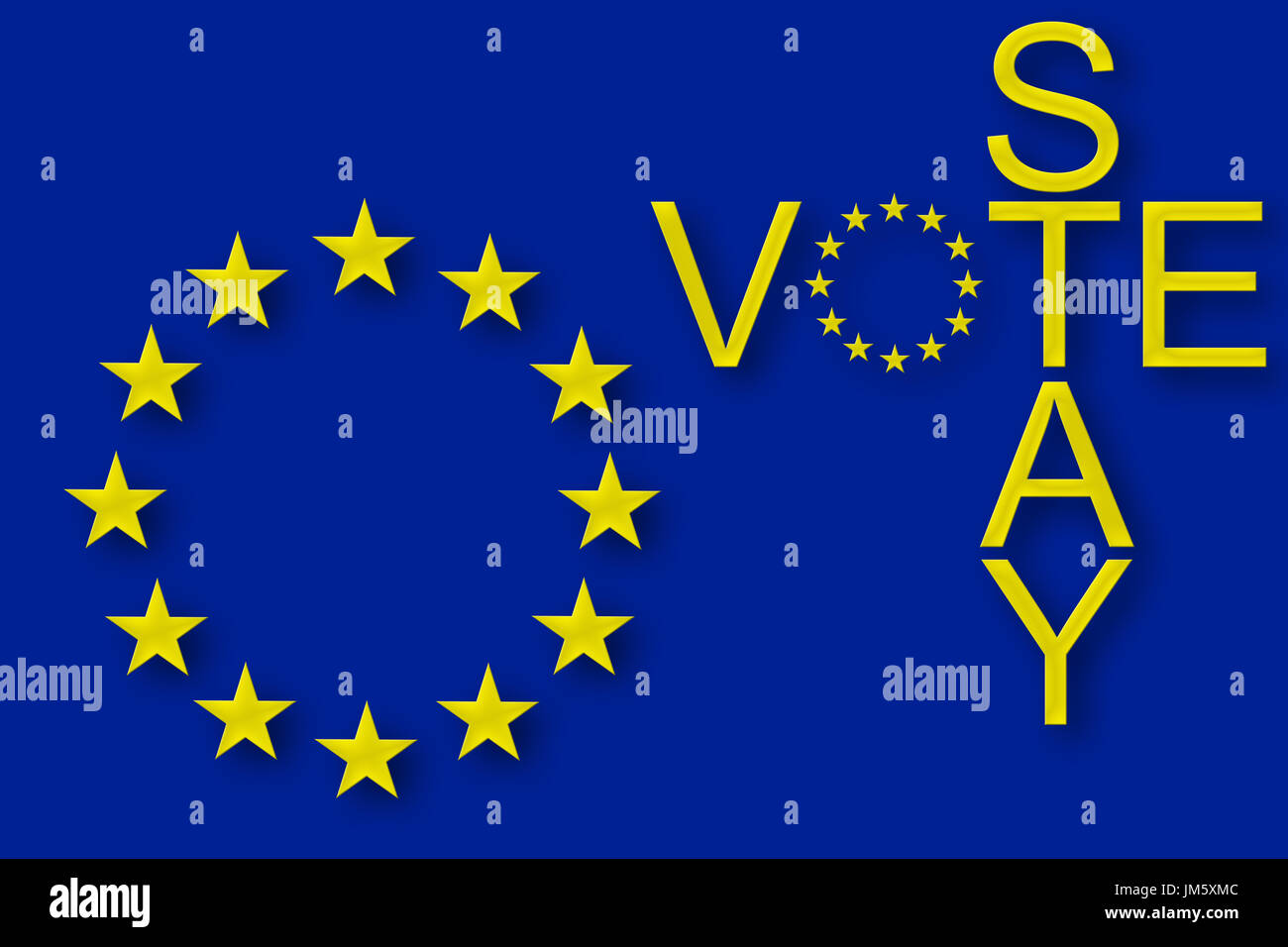 Vote to stay in the EU Stock Photo - Alamy