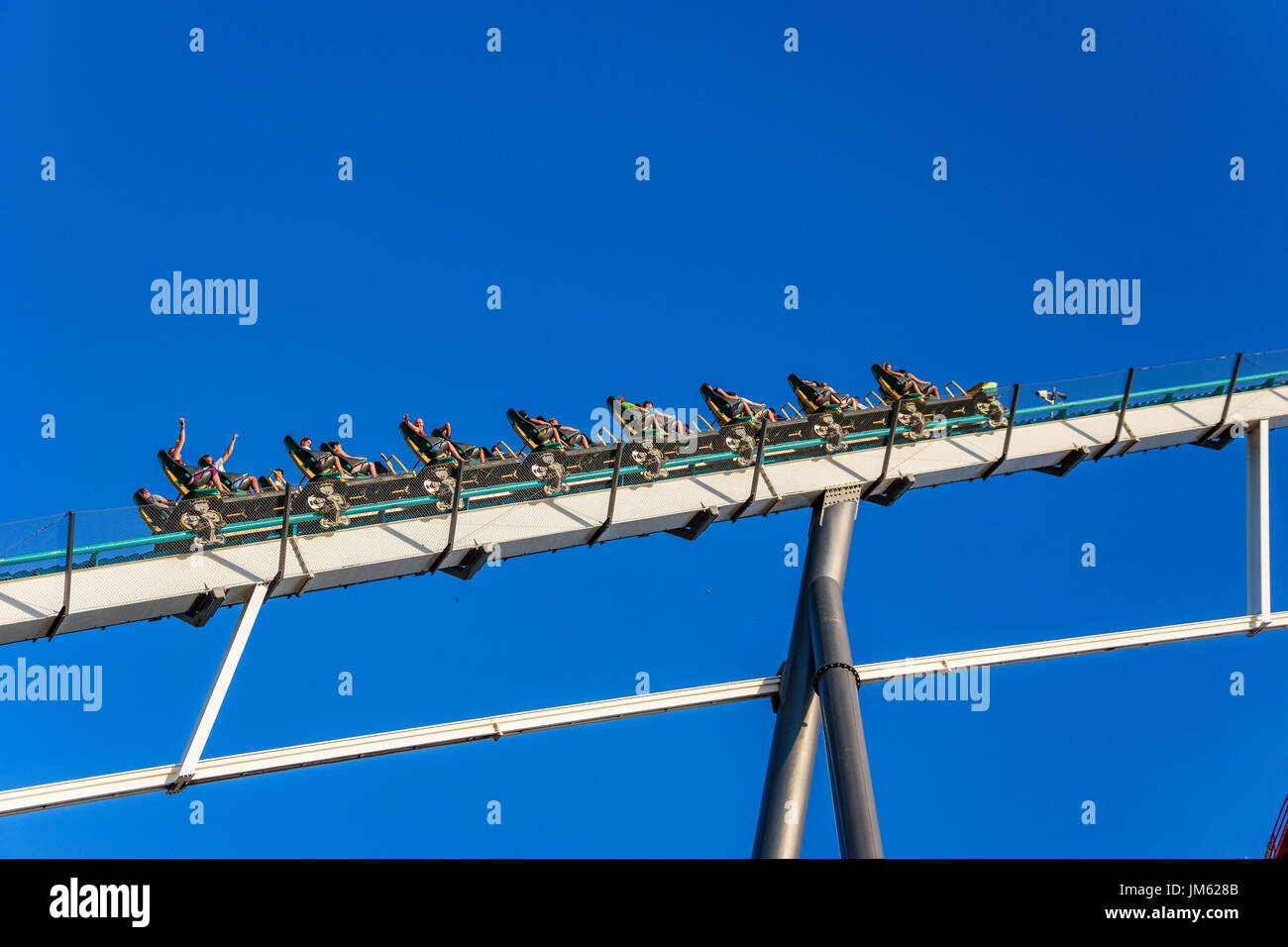 Shambhala is a steel Hyper Coaster roller coaster located at ...