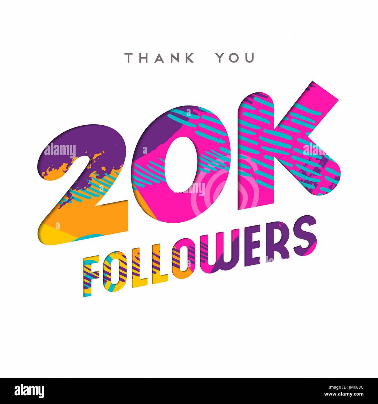 20k followers Cut Out Stock Images & Pictures - Alamy