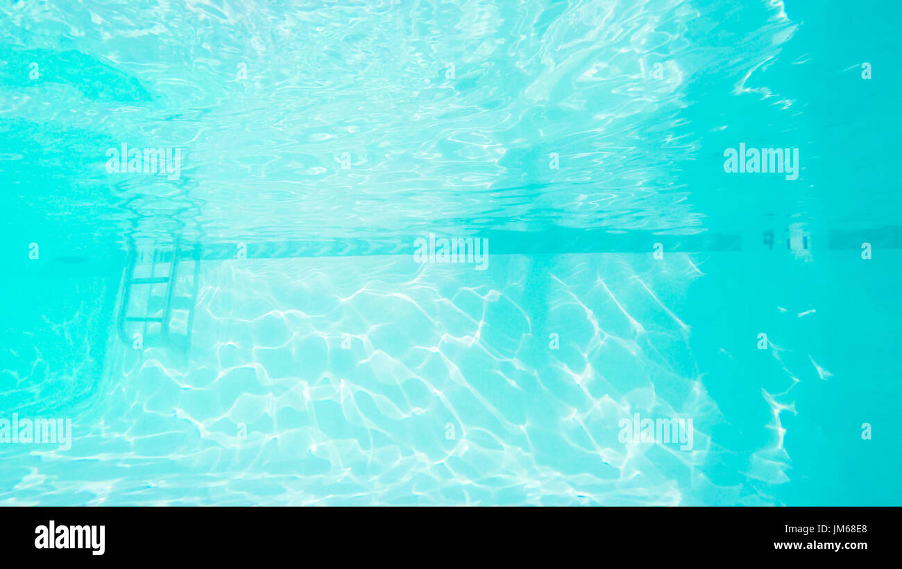 Underwater view of outdoor swimming pool Stock Photo - Alamy