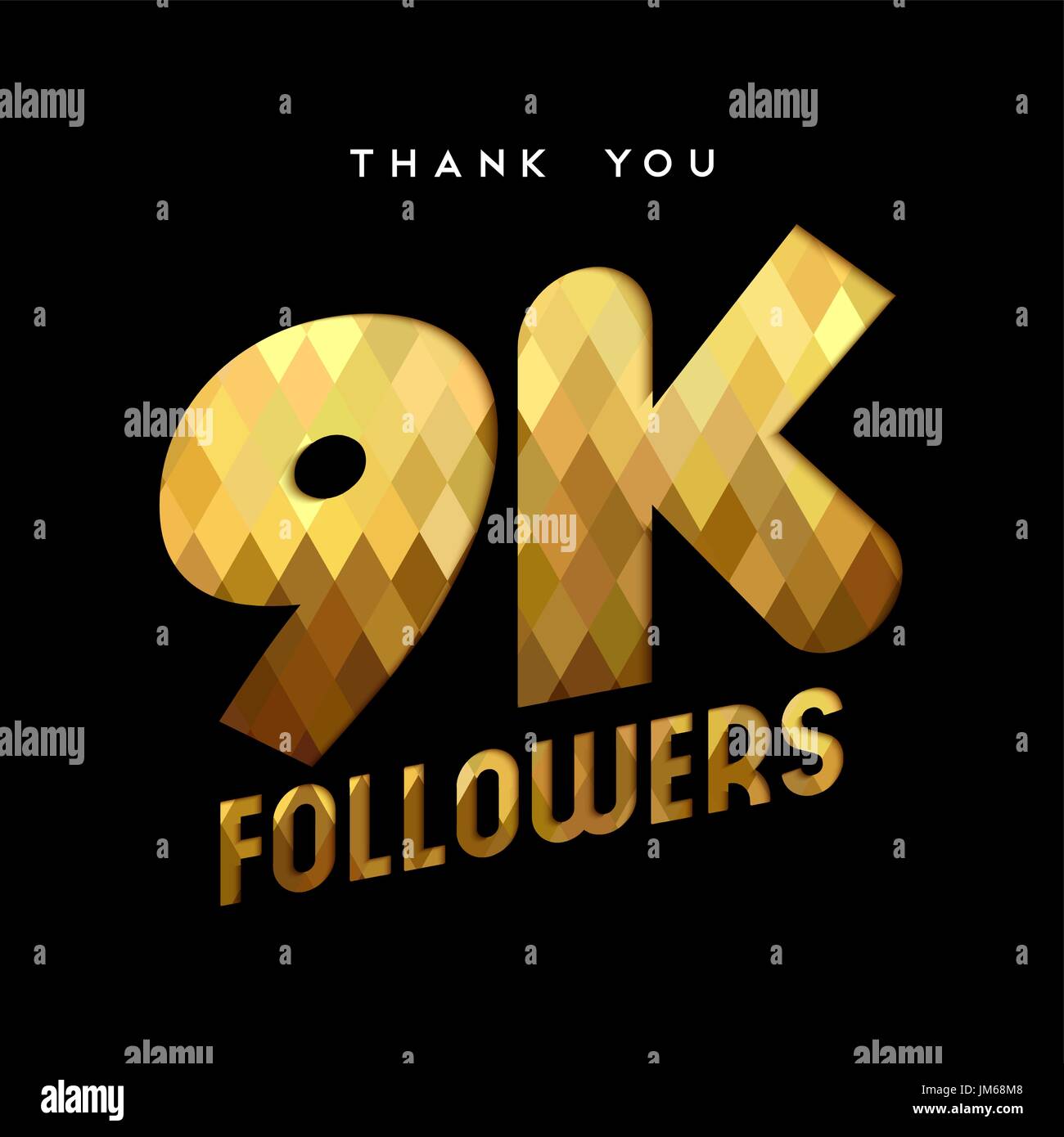 9k followers card social Stock Vector Images - Alamy