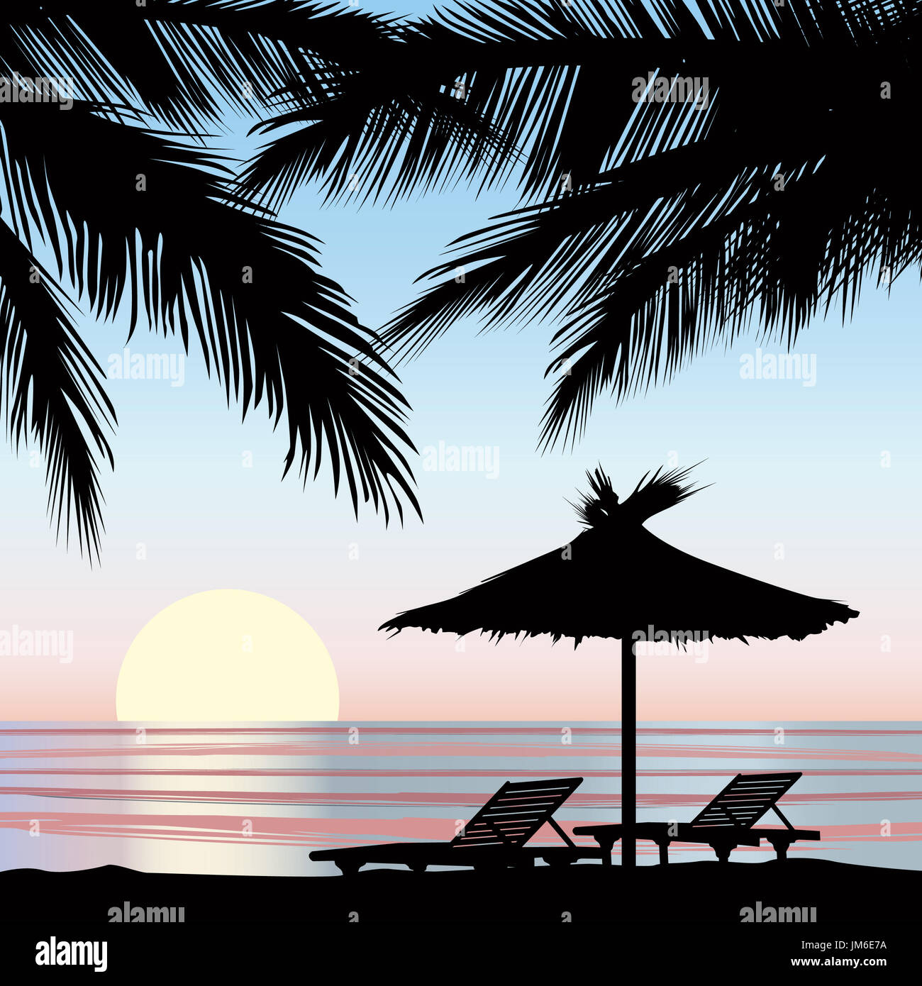 Summer holidays background. Seaside View. Beach resort wallpaper Stock ...