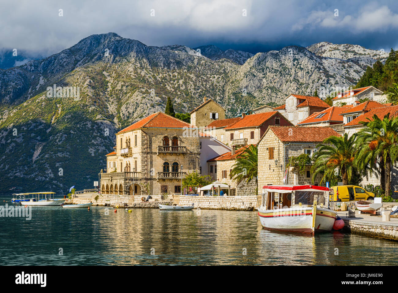Perast town in the Bay of Kotor, Montenegro Stock Photo - Alamy