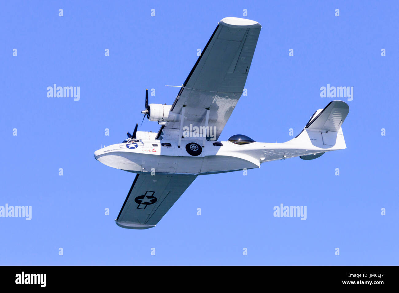 PBY-5A Catalina Flying Boat flying at the Bray Air Show Stock Photo - Alamy
