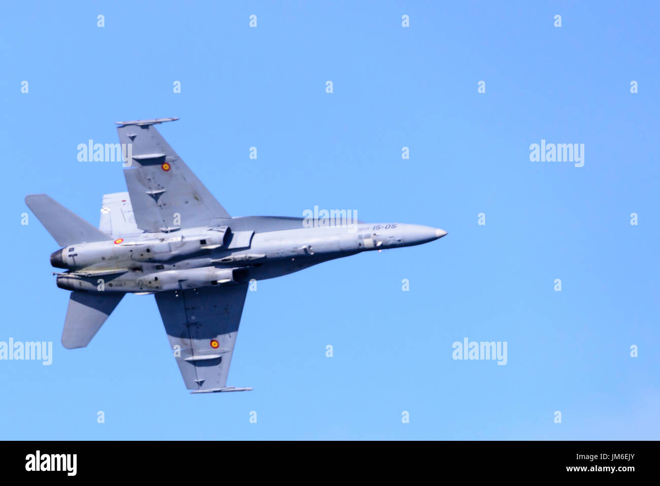 McDonnell Douglas EF-18 F-18 Hornet supersonic jet fighter from the ...
