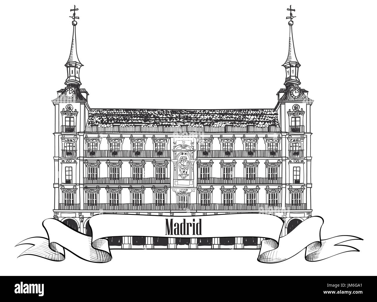 Ink drawing famous place in hi-res stock photography and images - Alamy