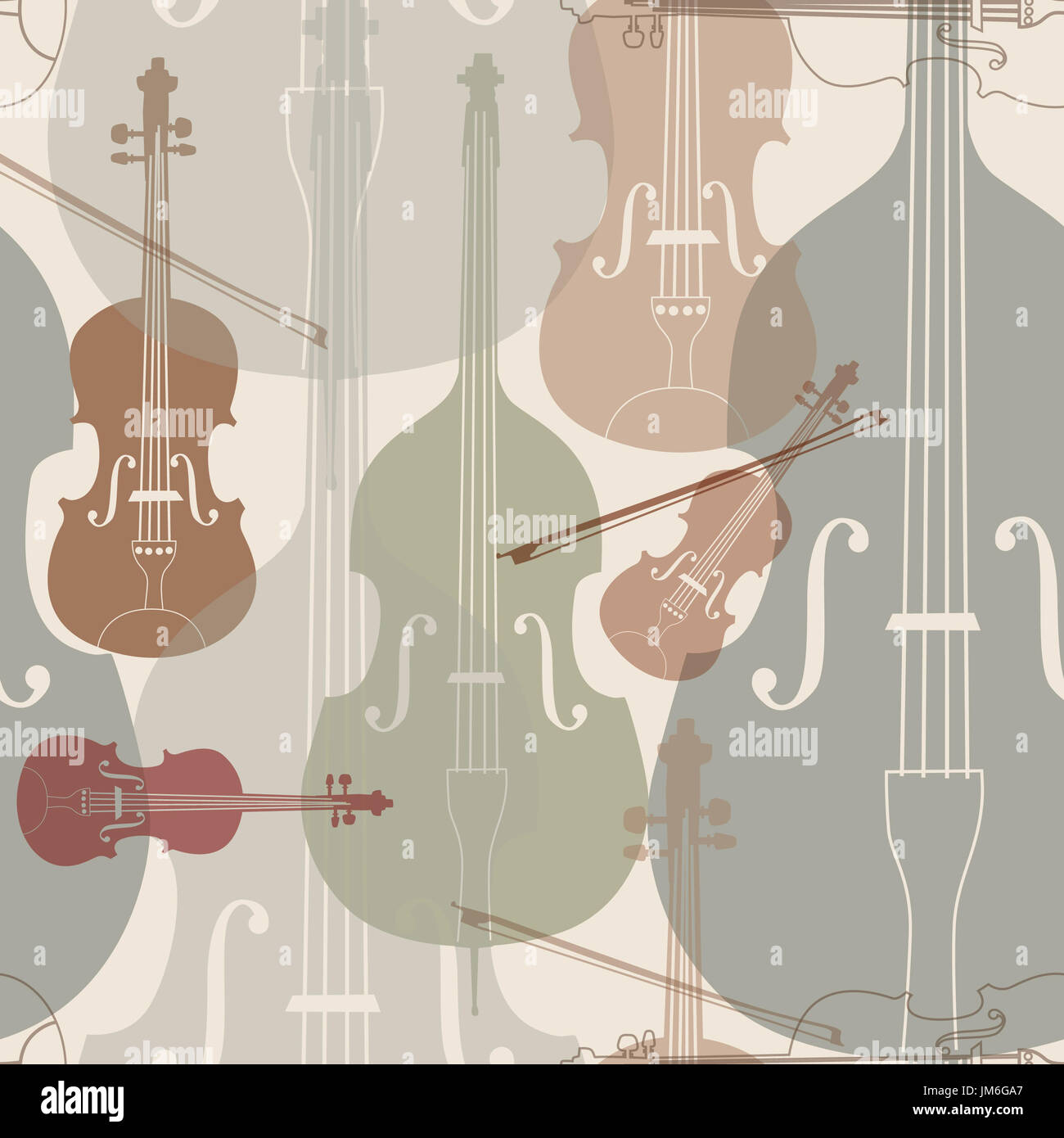 Abstract Music Background. Seamless texture with musical instruments ...