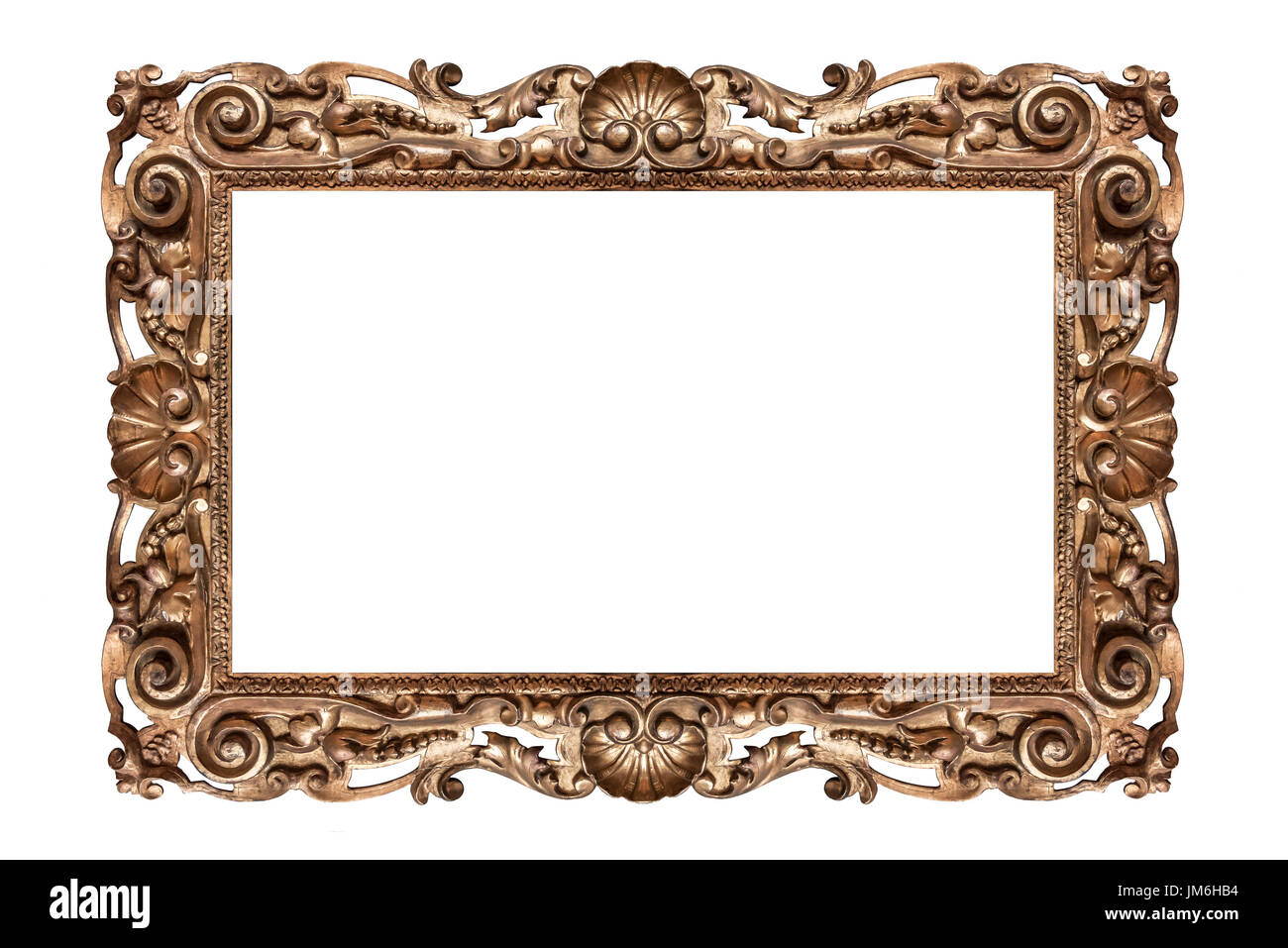 Old golden frame Stock Photo - Alamy