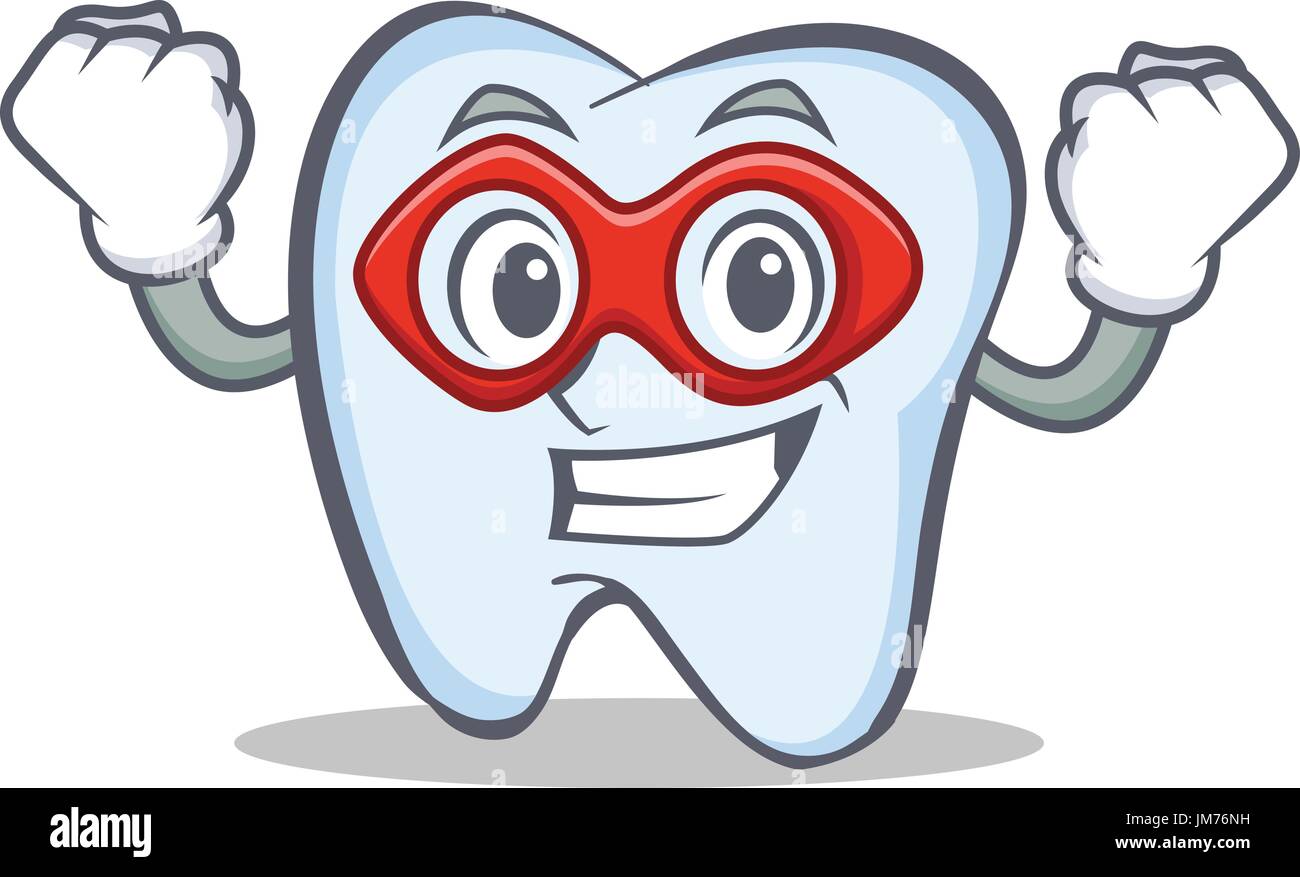 Super hero tooth character cartoon style Stock Vector Image & Art - Alamy