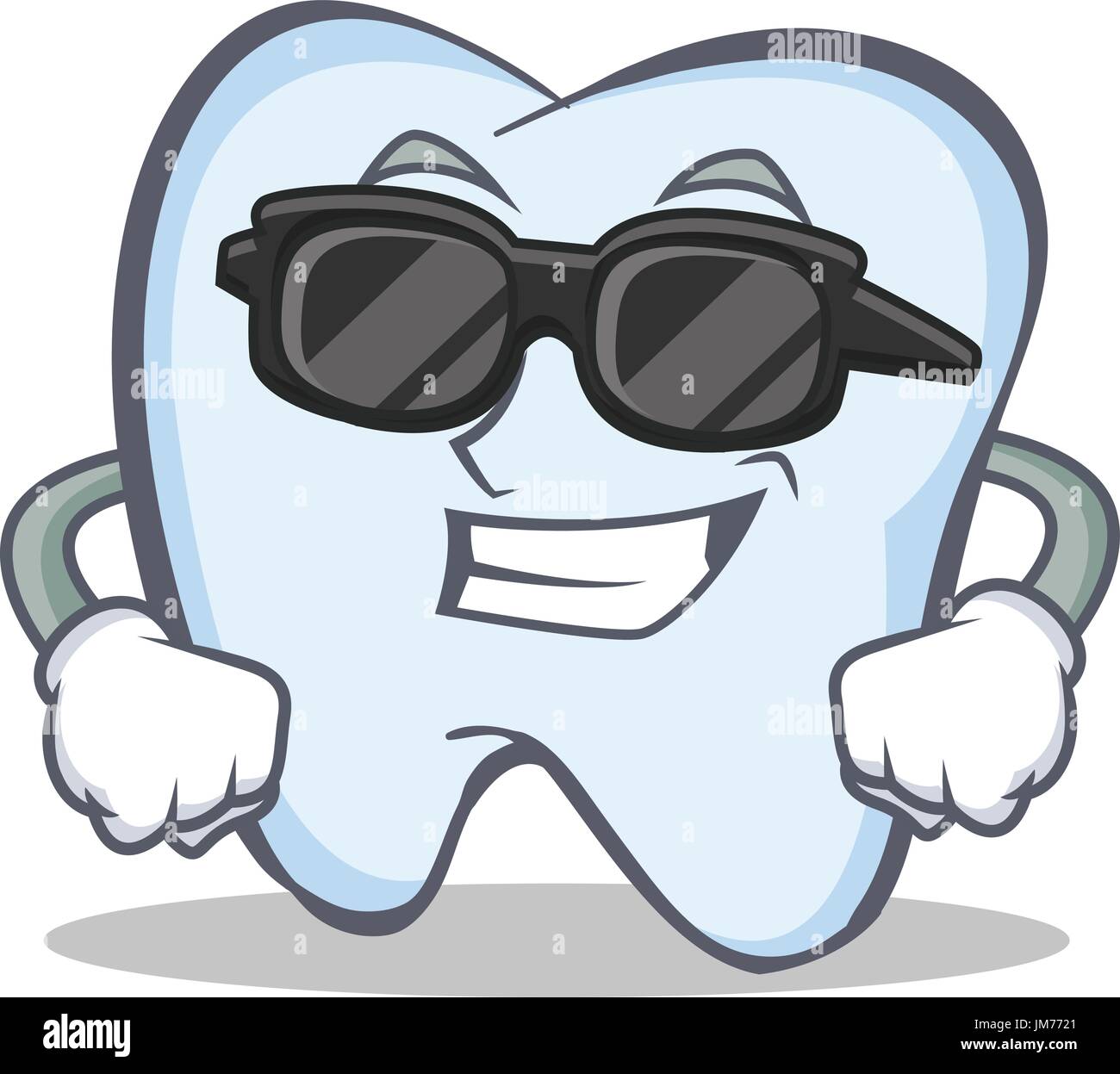 Super cool tooth character cartoon style Stock Vector Image & Art - Alamy