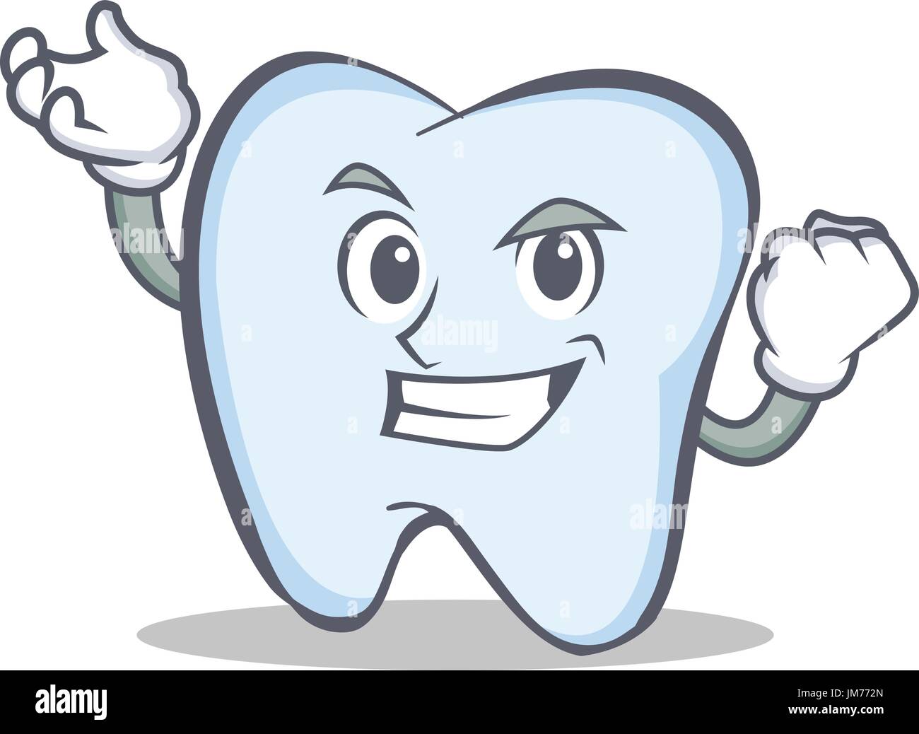 Successful tooth character cartoon style Stock Vector Image & Art - Alamy