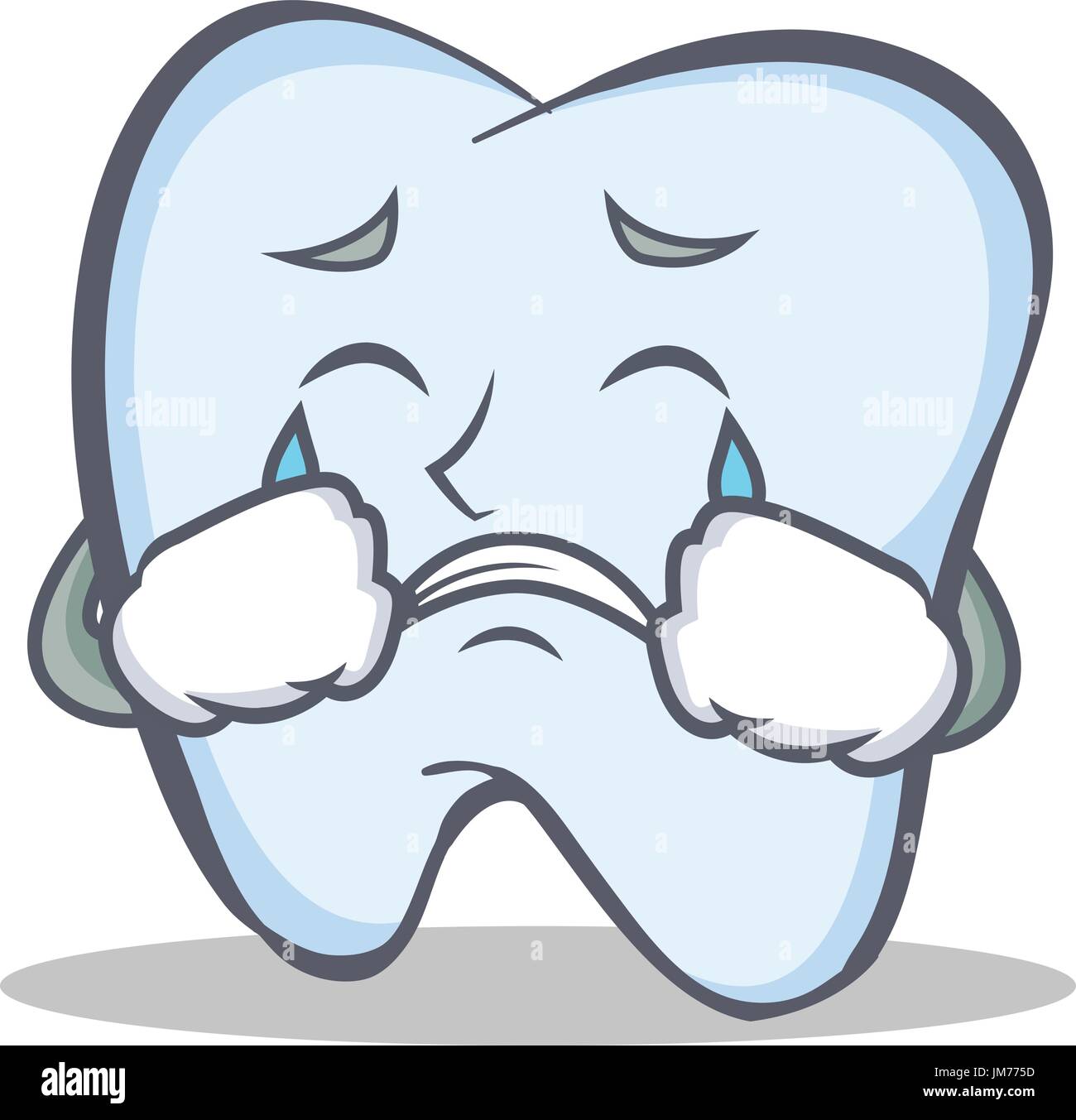 Crying tooth character cartoon style Stock Vector Image & Art - Alamy