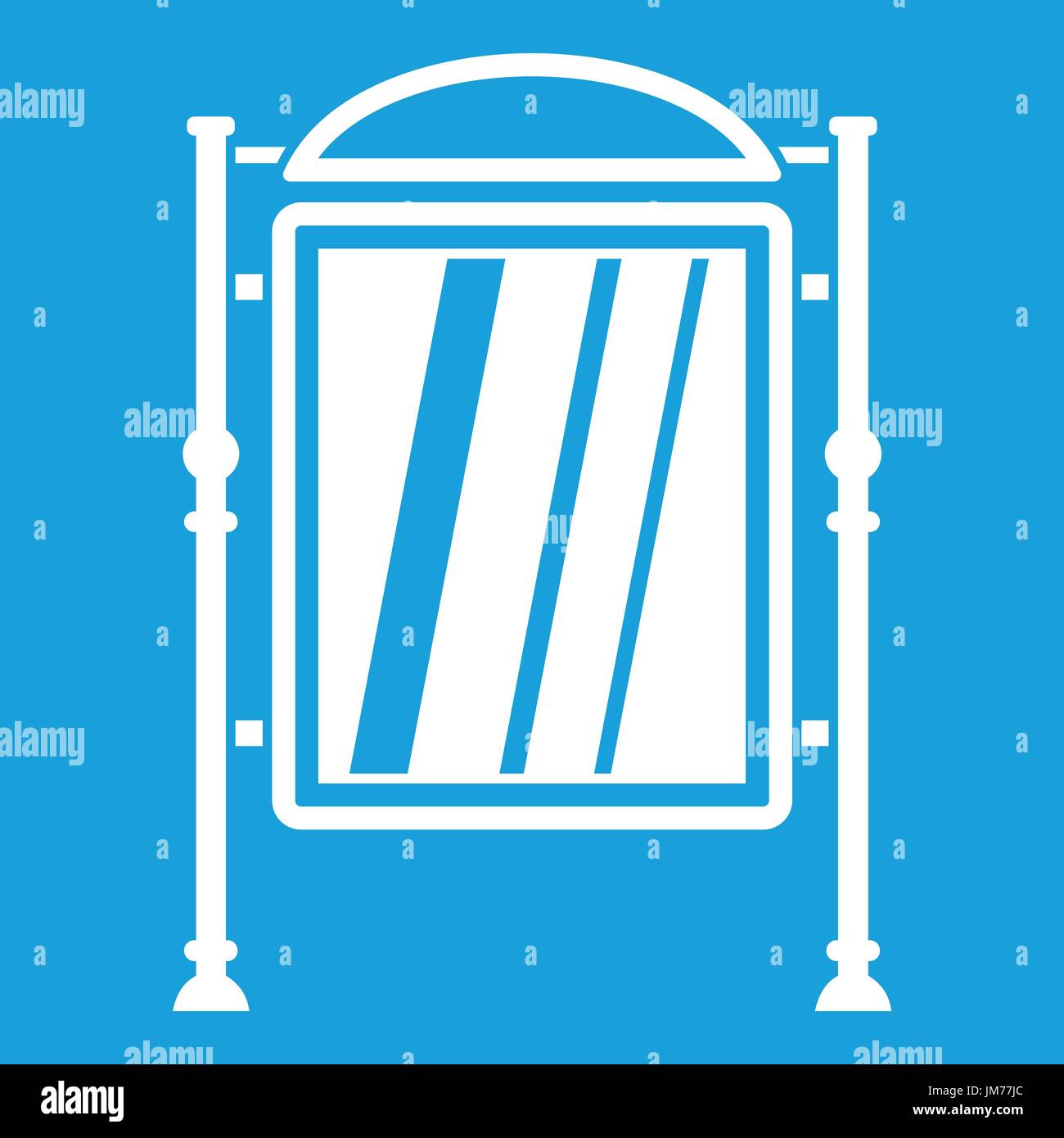 Advertising sign icon white Stock Vector Image & Art - Alamy