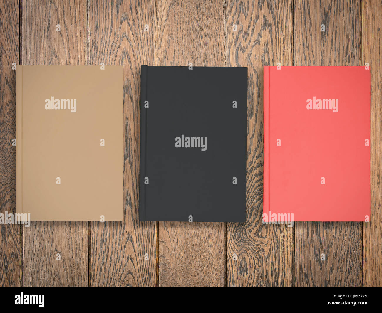Three blank books hi-res stock photography and images - Alamy