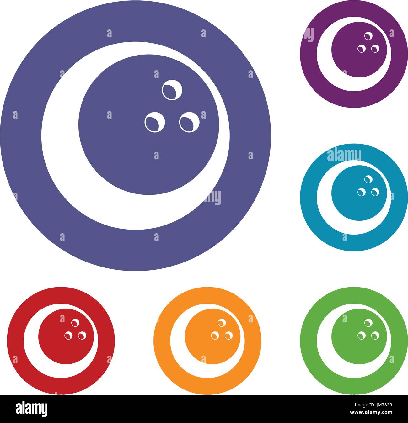 Blue marbled bowling ball Stock Vector Images - Alamy