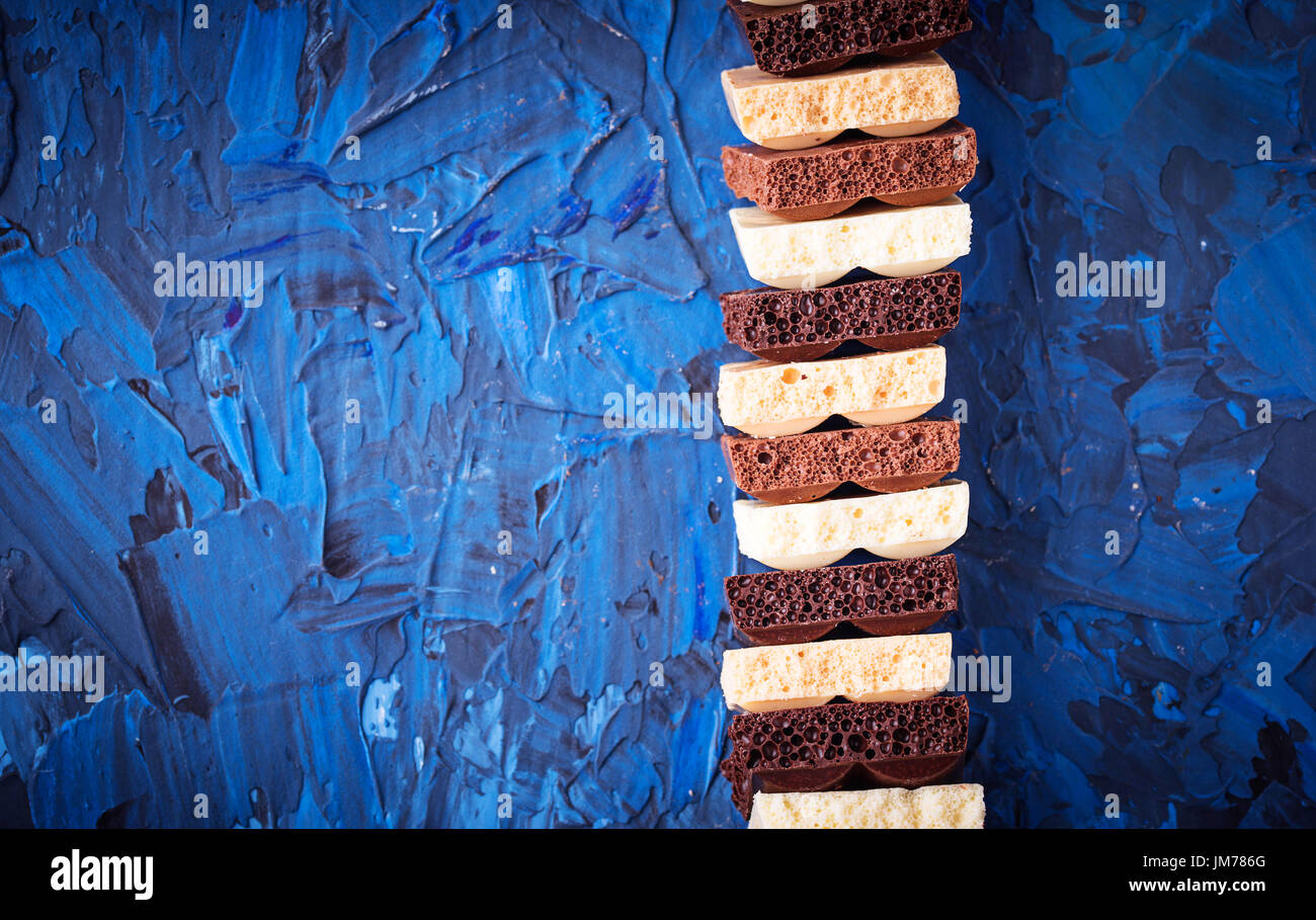Top view chocolate selection hi-res stock photography and images - Alamy