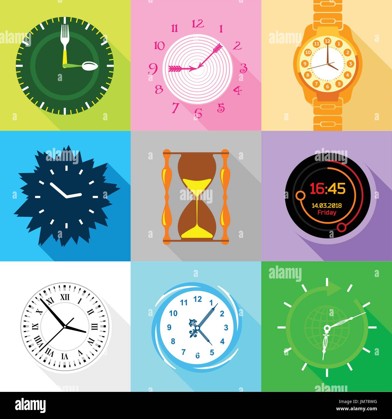 Antique long clock face hi-res stock photography and images - Alamy