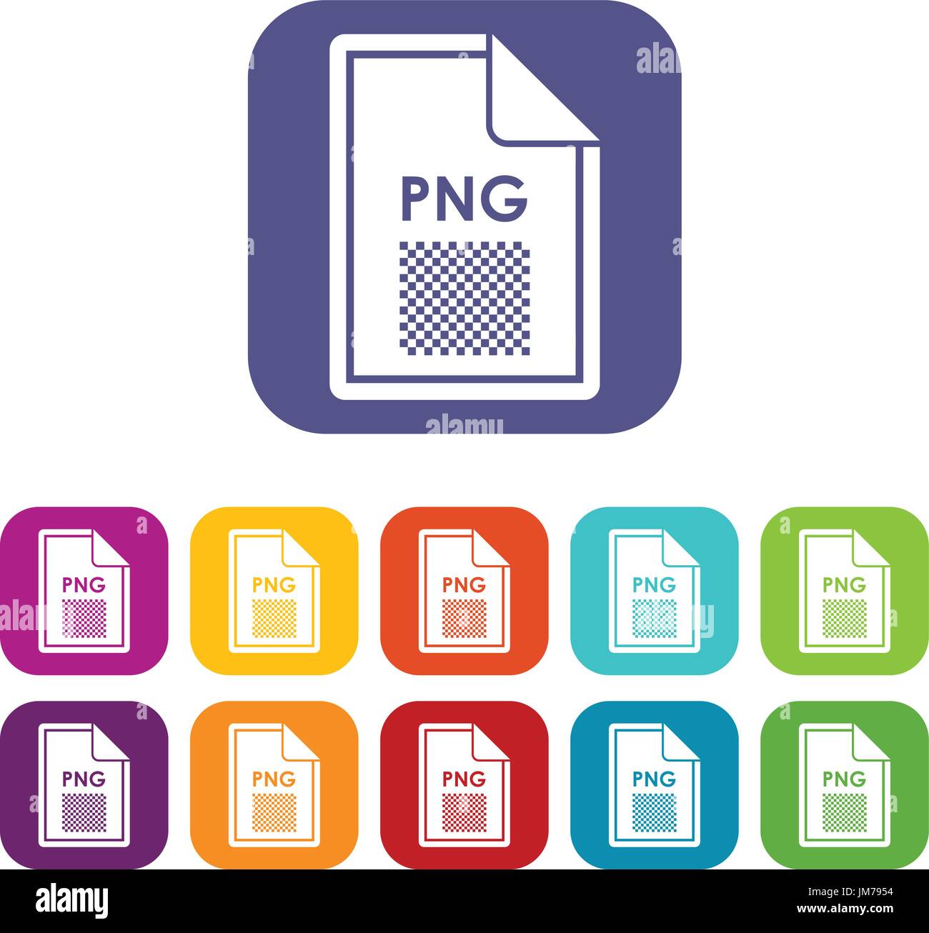 File PNG icons set Stock Vector Image & Art - Alamy