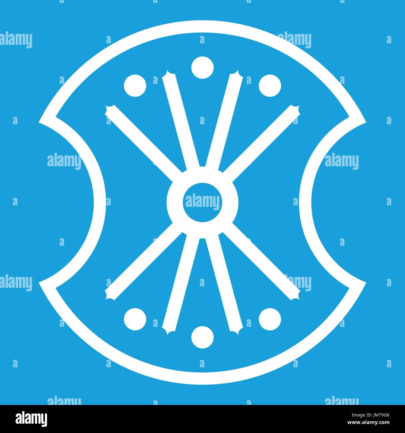 Wooden shield icon white Stock Vector Image & Art - Alamy