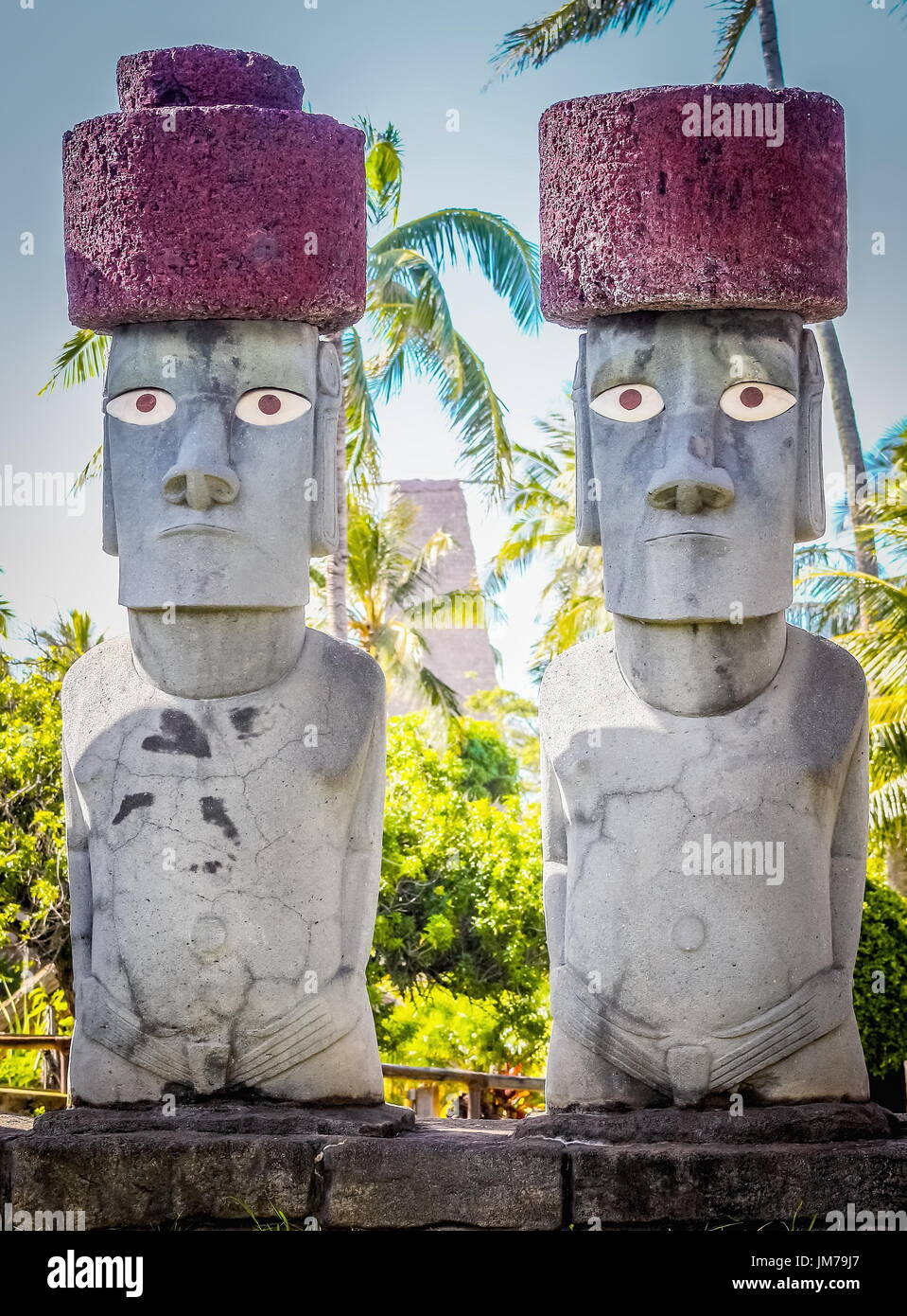 Honolulu, Hawaii - May 27, 2016: Rapa Nui, or Easter Island Moai on ...