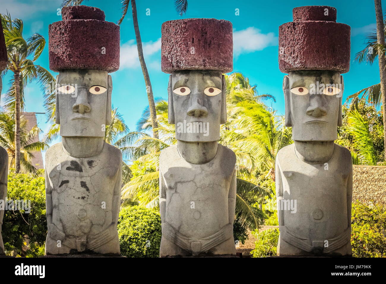 Honolulu, Hawaii - May 27, 2016: Rapa Nui, or Easter Island Moai on ...