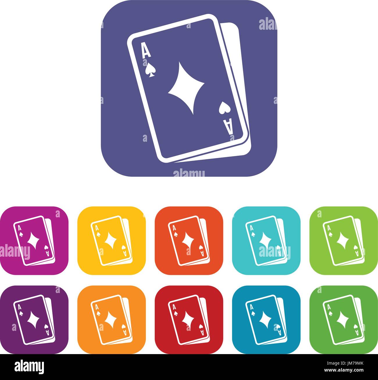 Playing card icons set Stock Vector Image & Art - Alamy
