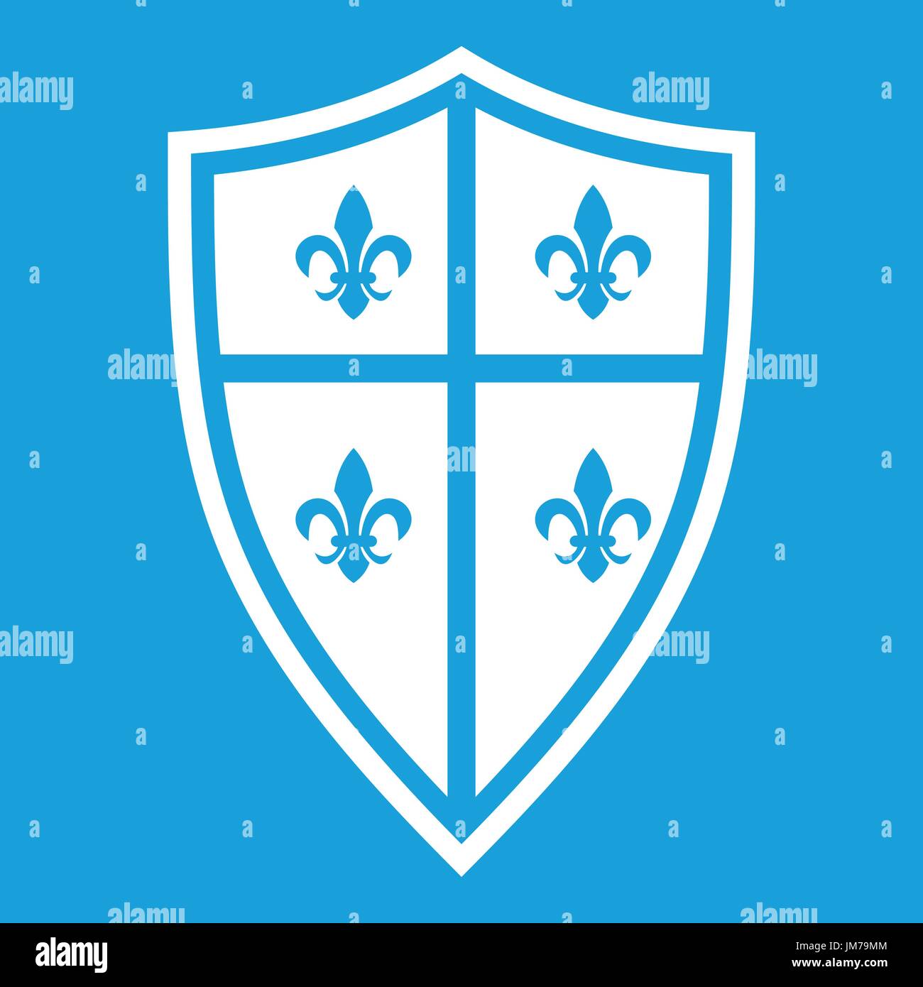 Royal shield icon white Stock Vector Image & Art - Alamy