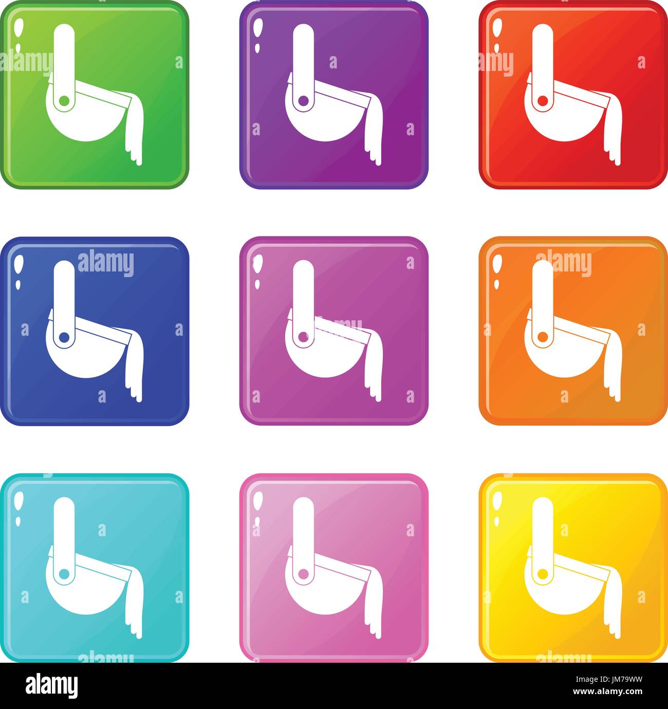 Molten metal poured from ladle set 9 Stock Vector Image & Art - Alamy