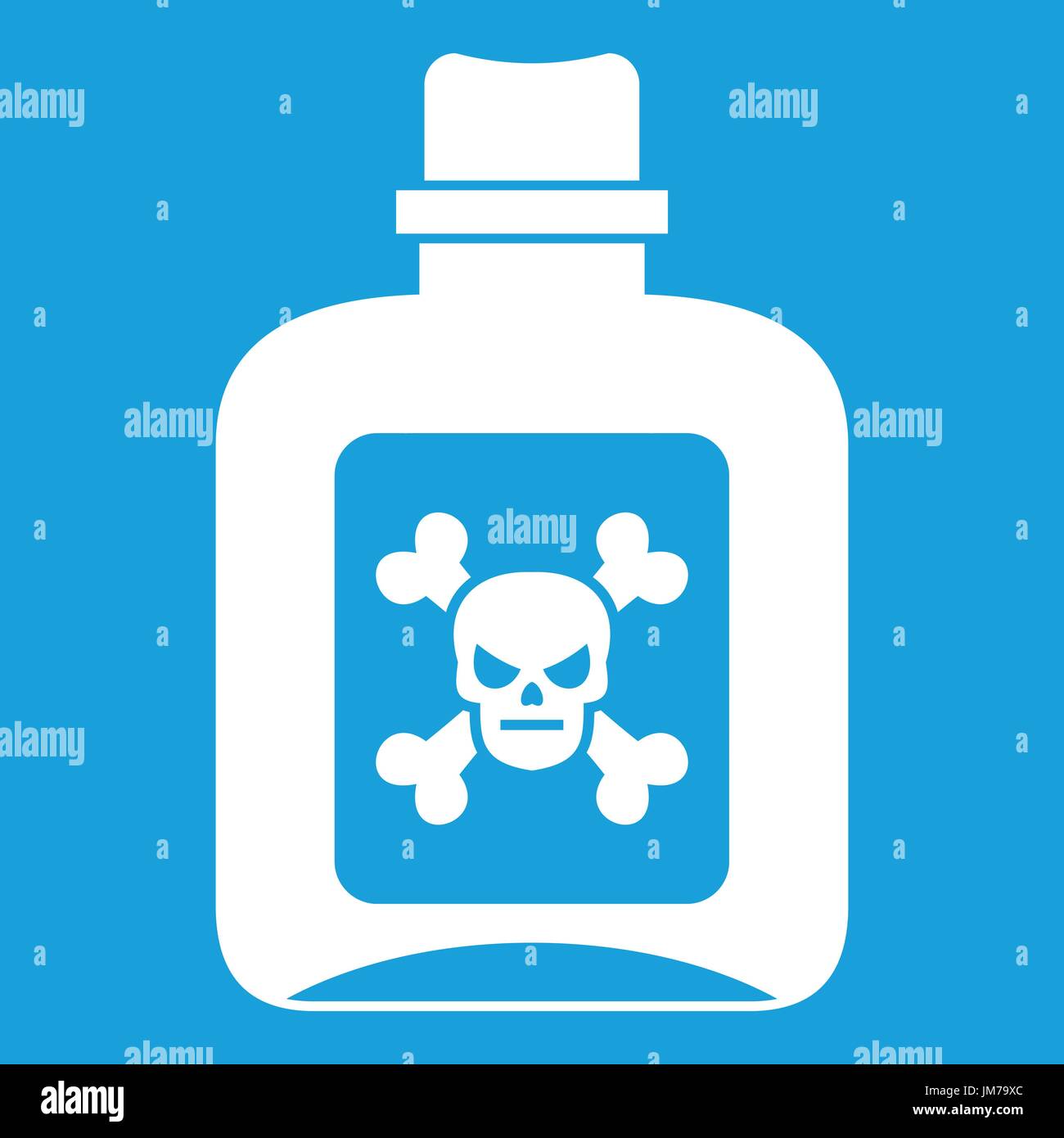 Poison icon white Stock Vector Image & Art - Alamy