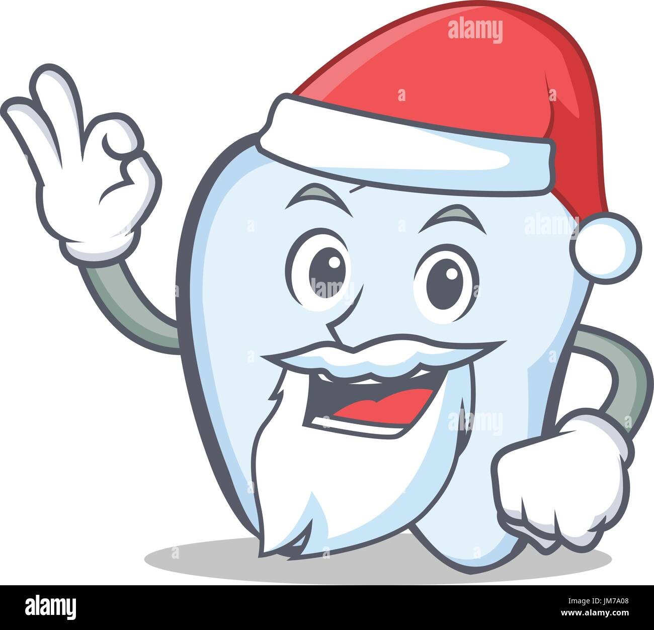 Santa tooth character cartoon style Stock Vector Image & Art - Alamy