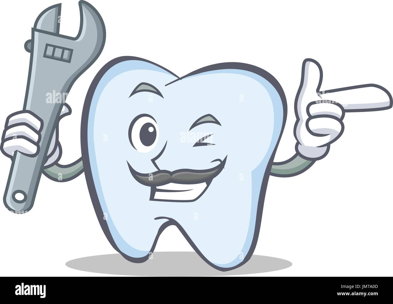 Mechanic tooth character cartoon style Stock Vector Image & Art - Alamy