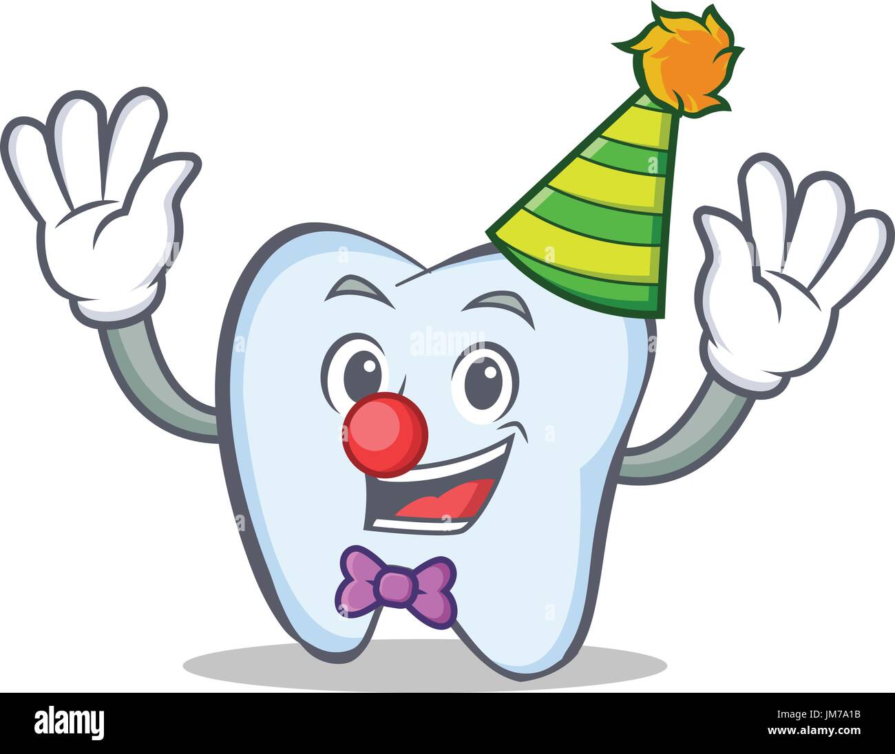 Clown tooth character cartoon style Stock Vector Image & Art - Alamy