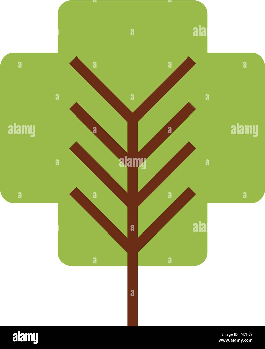 tree nature symbol Stock Vector Image & Art - Alamy