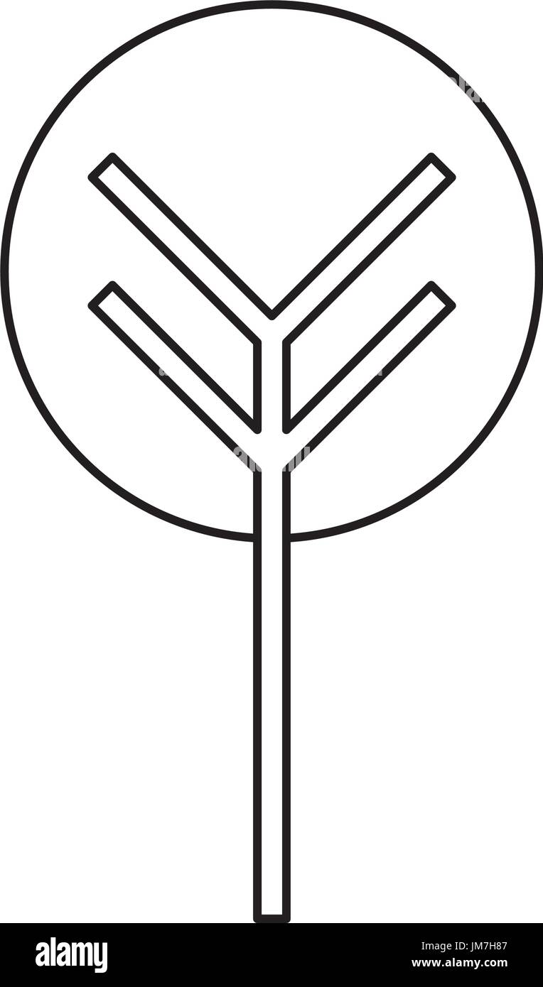 tree nature symbol Stock Vector Image & Art - Alamy