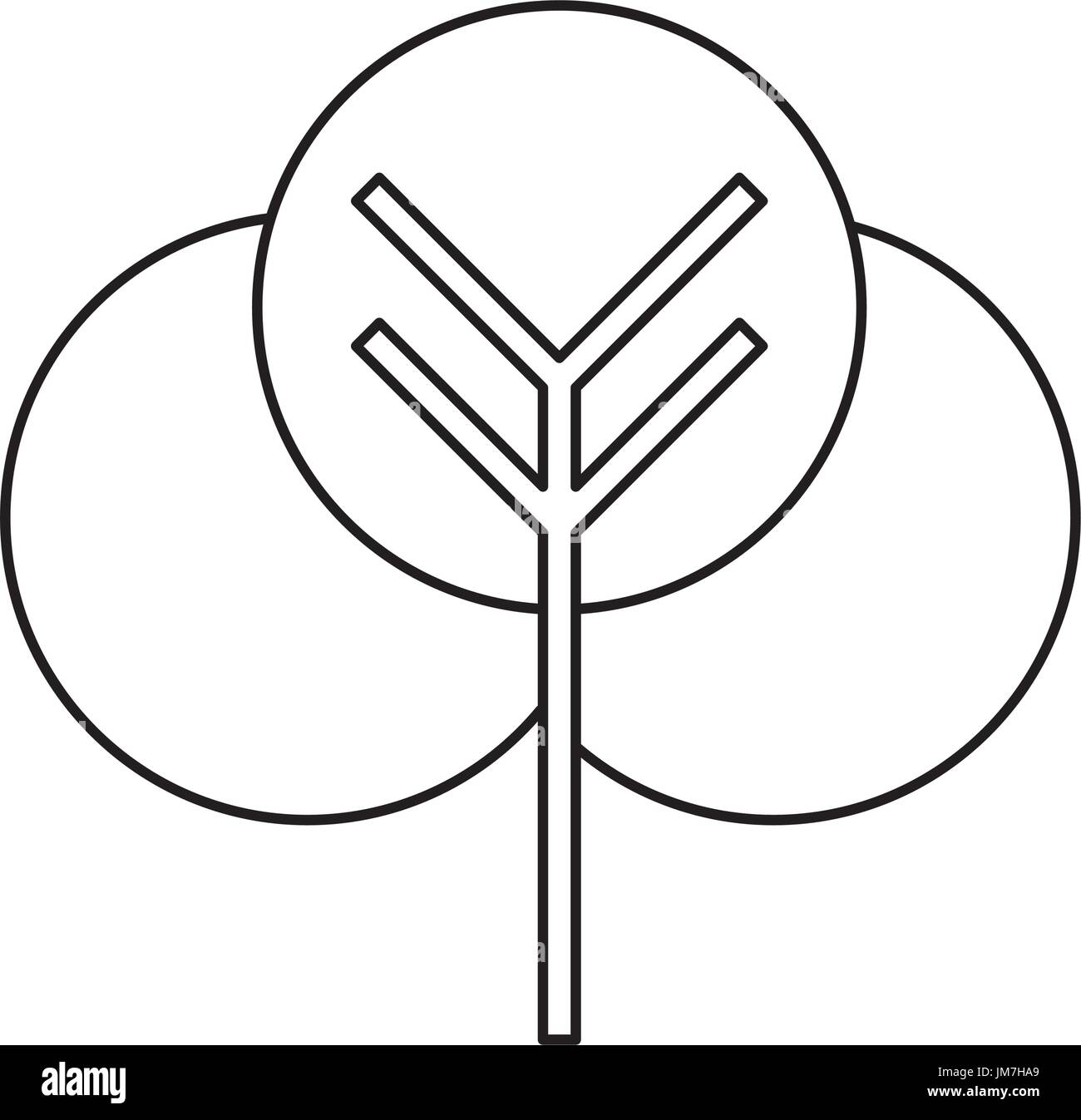 tree nature symbol Stock Vector Image & Art - Alamy