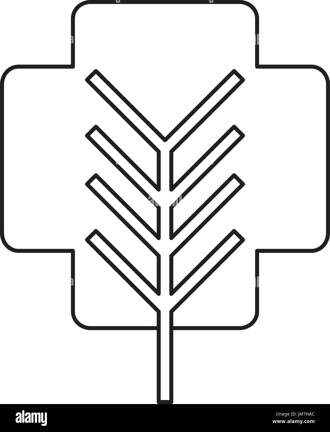 tree nature symbol Stock Vector Image & Art - Alamy