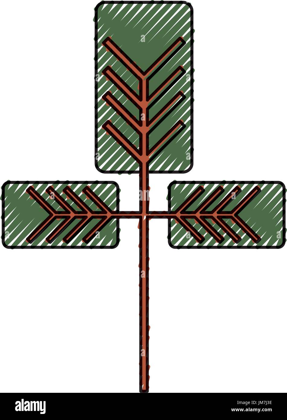 tree nature symbol Stock Vector Image & Art - Alamy