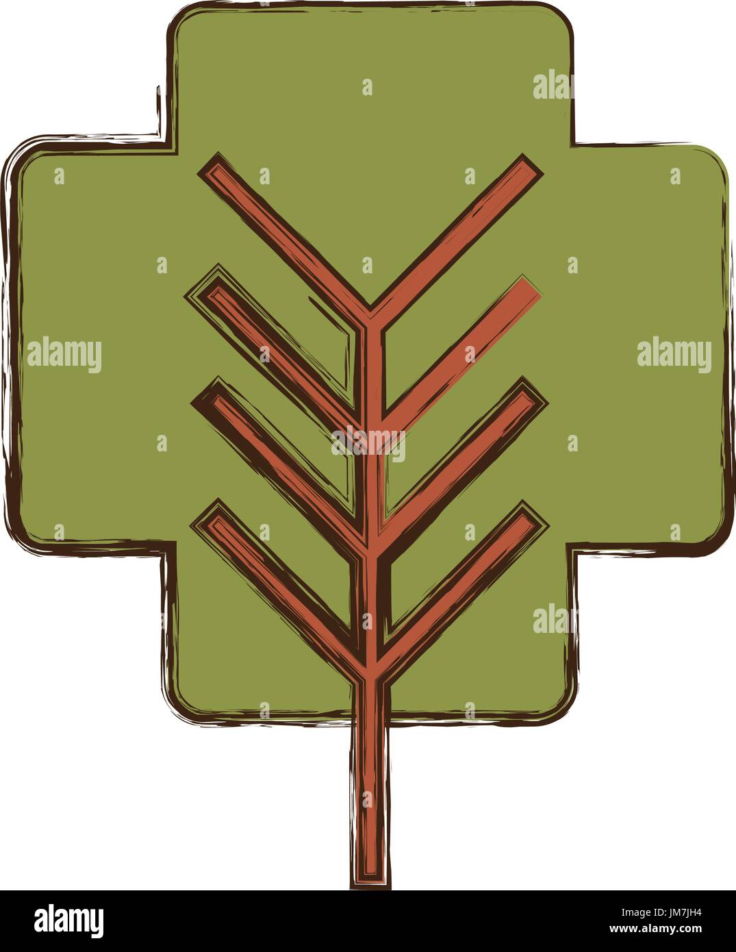 tree nature symbol Stock Vector Image & Art - Alamy