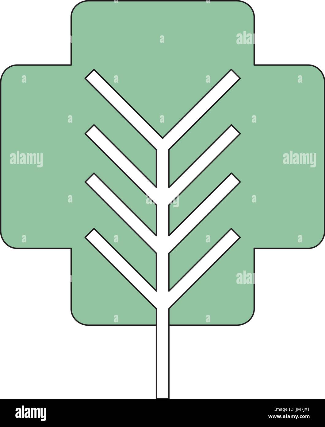 tree nature symbol Stock Vector Image & Art - Alamy