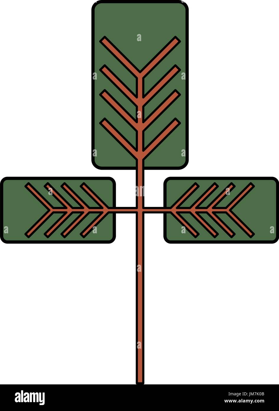 tree nature symbol Stock Vector Image & Art - Alamy