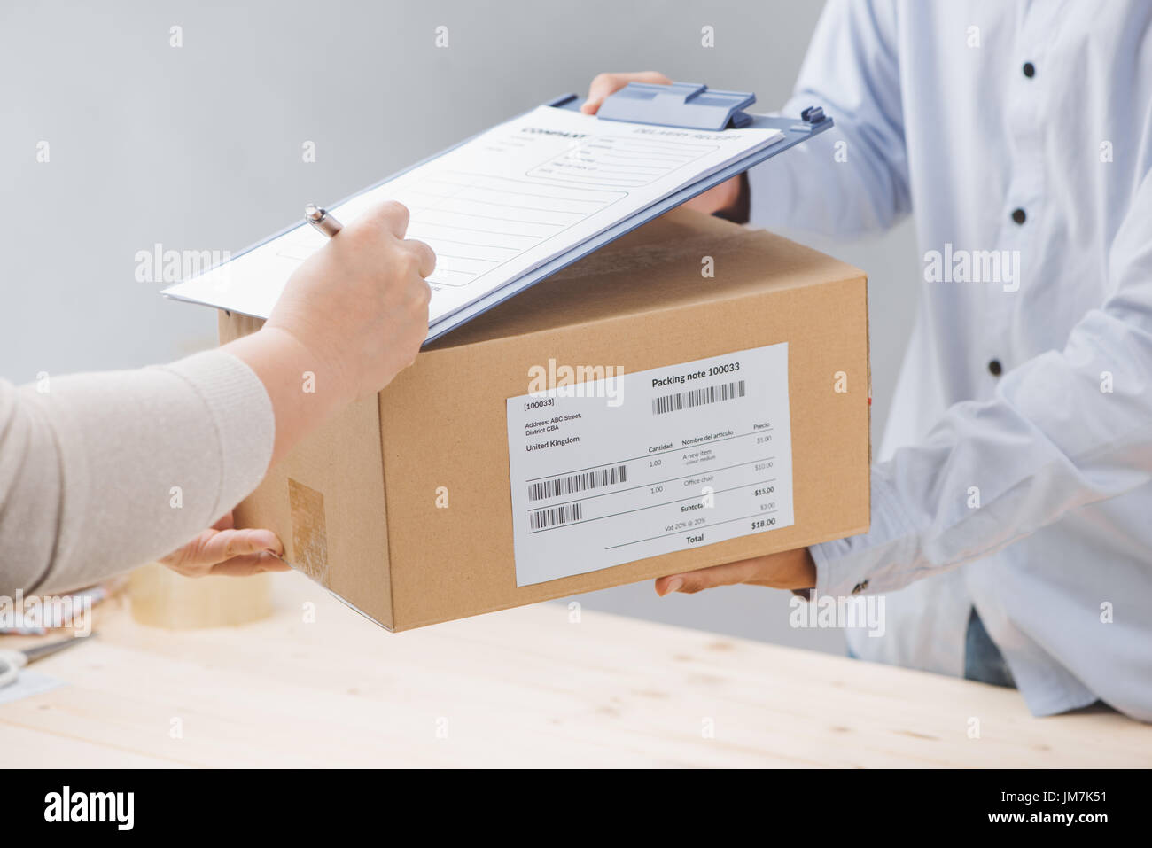 Package receipt hi-res stock photography and images - Alamy