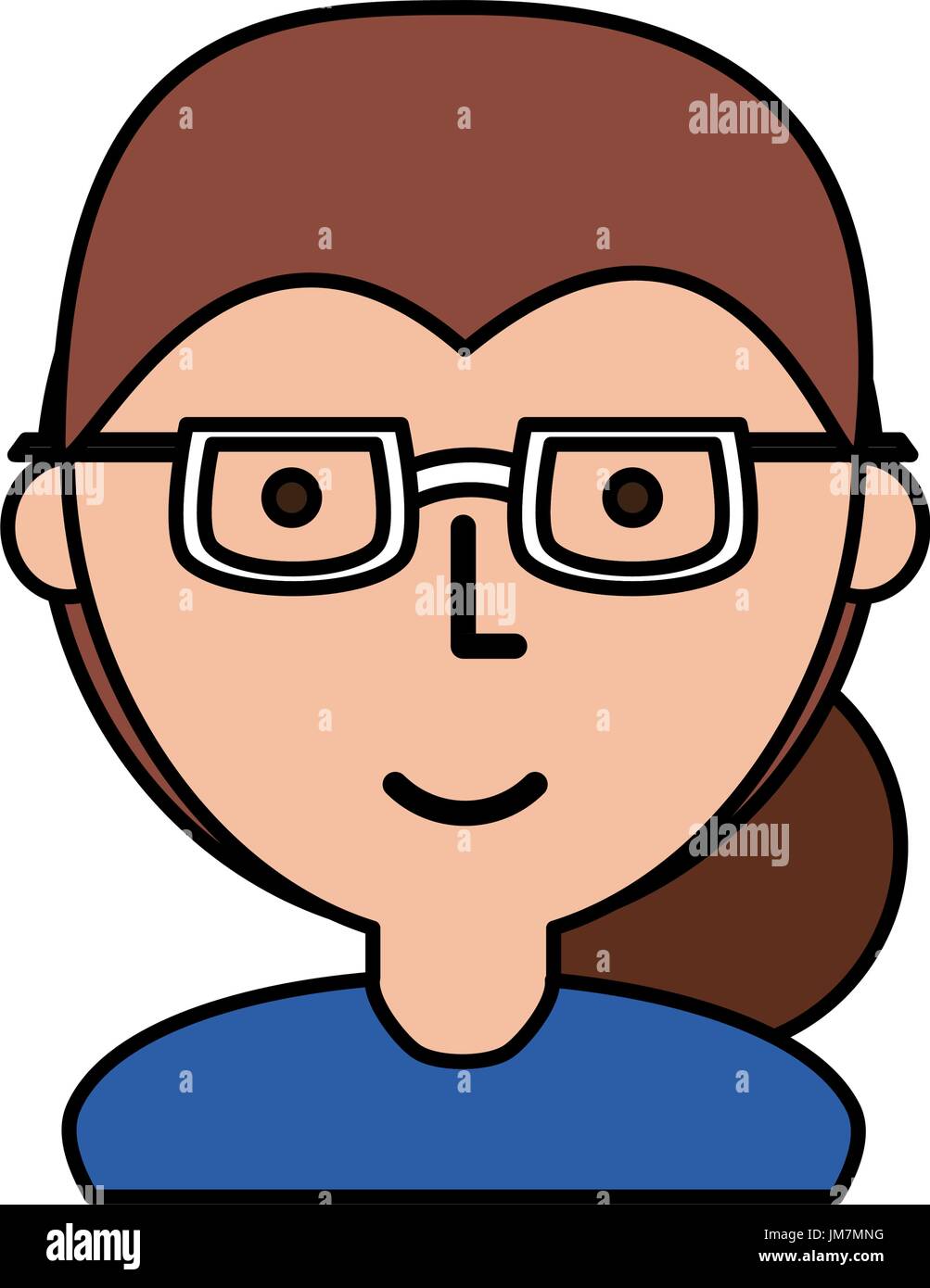 Woman with glasses cartoon Stock Vector Image & Art - Alamy