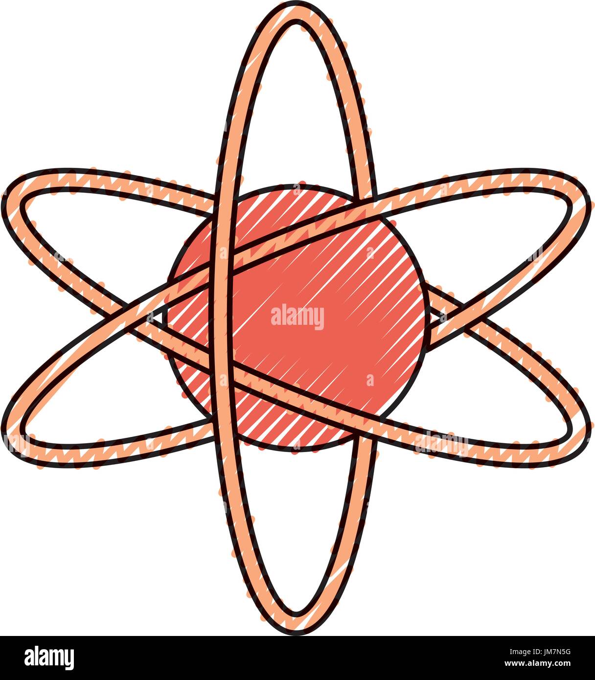 Atom draw illustration hi-res stock photography and images - Alamy